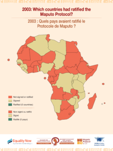 Mapping 20 Years of Progress: Ratifying & Domesticating the Maputo ...
